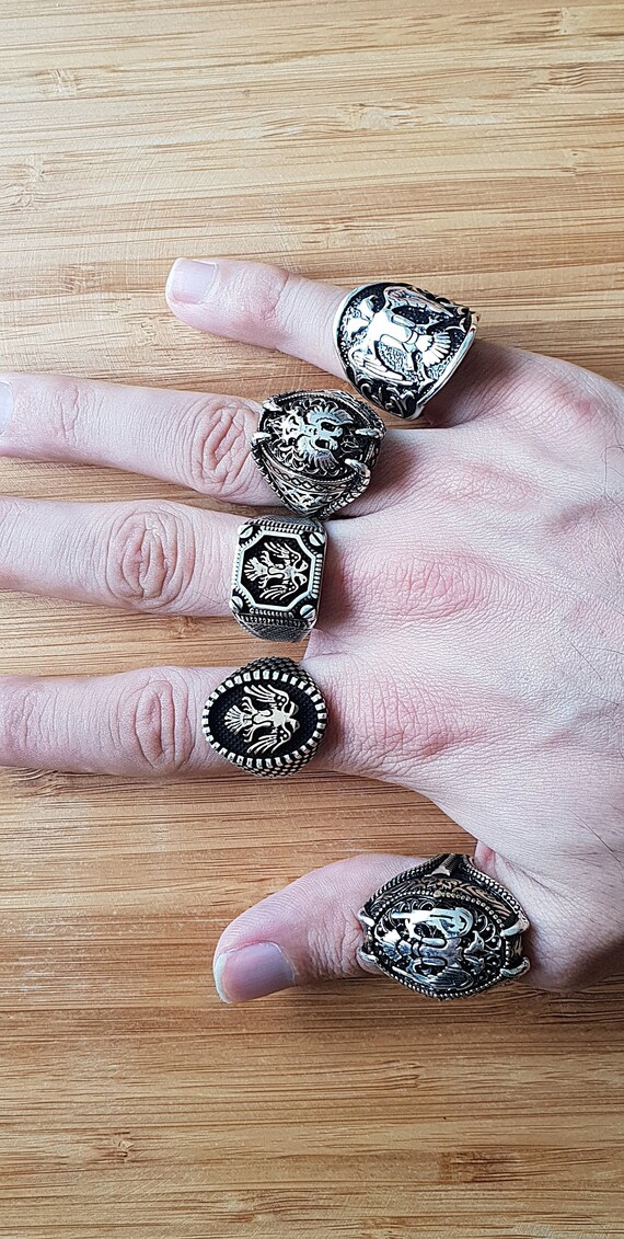 925 Sterling Silver Mens Ring Sterling Silver Man's Ring - Etsy