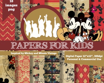 Mickey Mouse Digital | Etsy