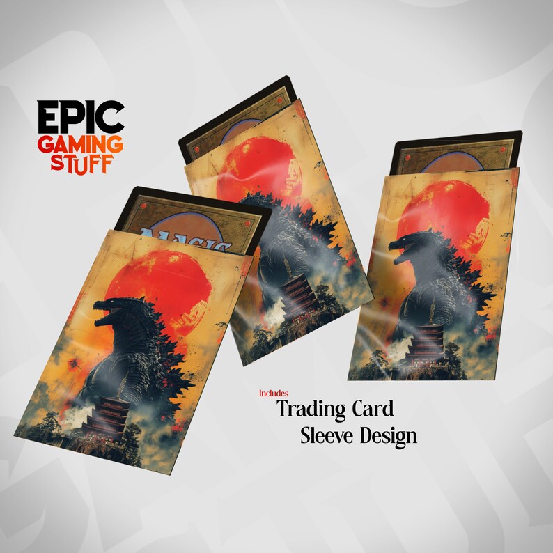 Kaiju Monster Attack Godzilla Inspired High Resolution Digital Art Set ...