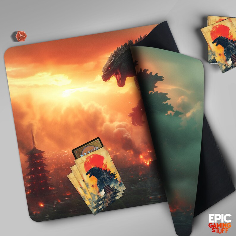 Kaiju Monster Attack Godzilla Inspired High Resolution Digital Art Set ...