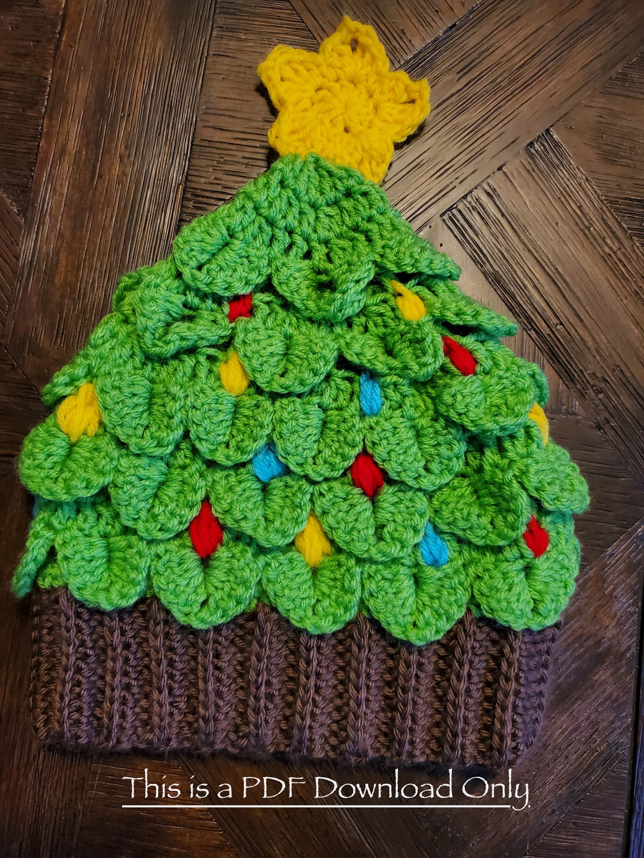 Christmas Tree Hat Crochet Pattern *digital Download* - Etsy
