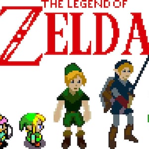Link Evolution Cross Stitch Pattern - Zelda - Etsy