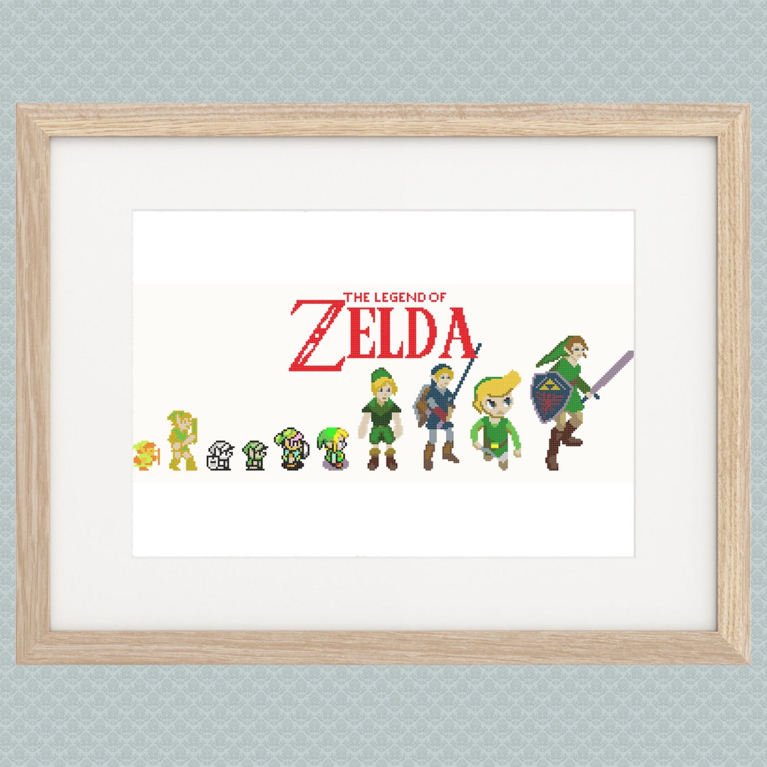 Link Evolution Cross Stitch Pattern - Zelda - Etsy
