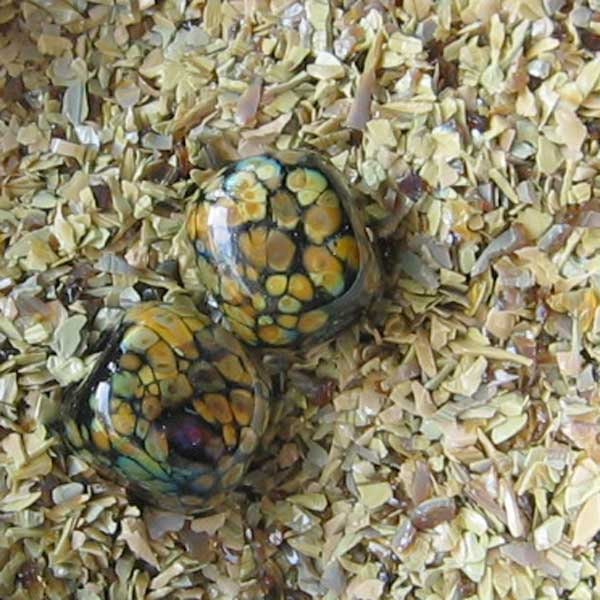 Glass Art Iris Orange Raku Frit #0 COE 96 Glass etna.com.pe