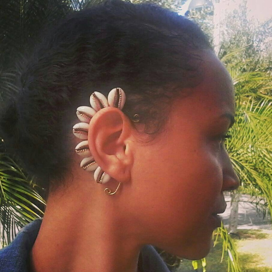Cowrie Shell Earring Cowrie Shell Earcuffs Cowrie Earrings | Etsy