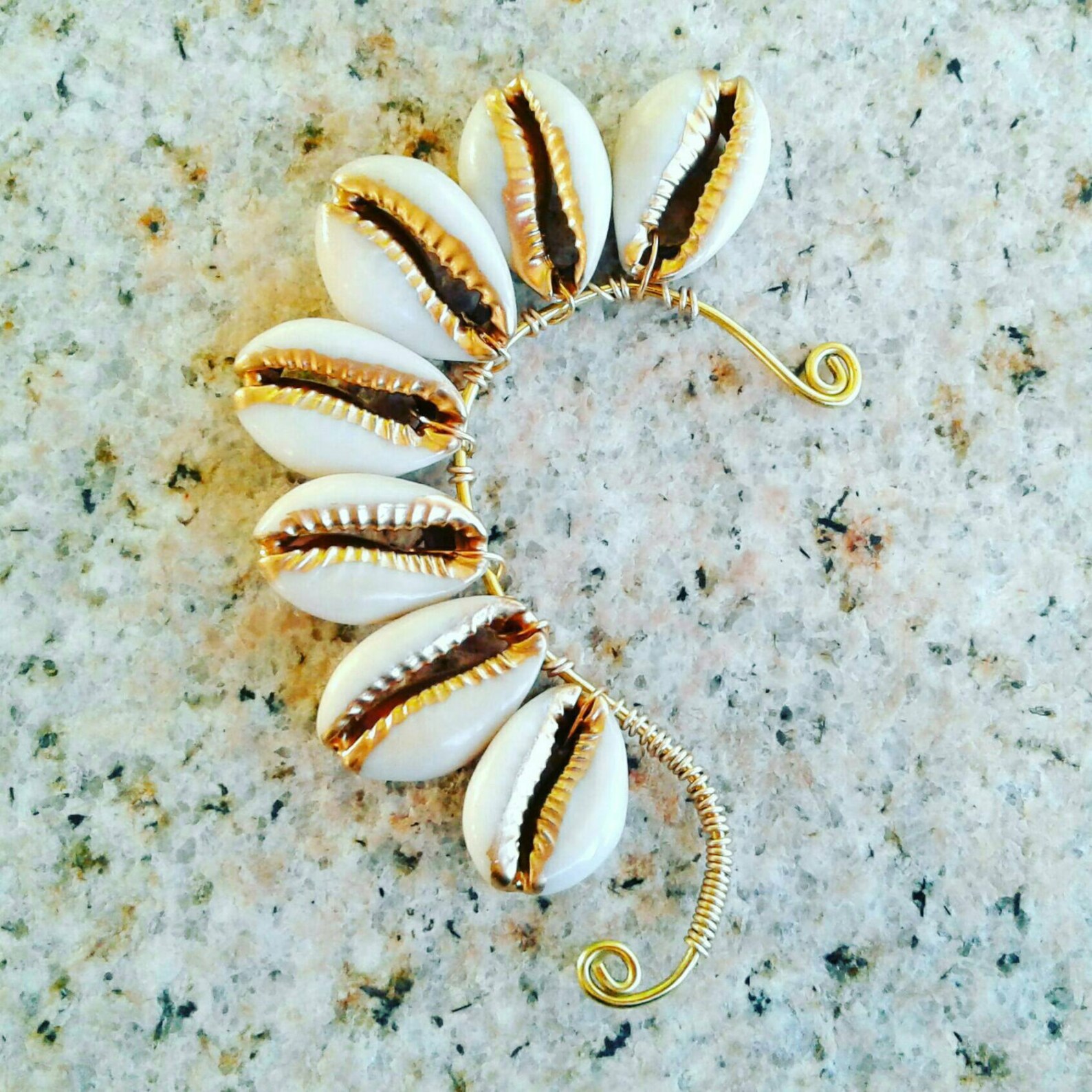 Cowrie Shell Earring Cowrie Shell Earcuffs Cowrie Earrings | Etsy