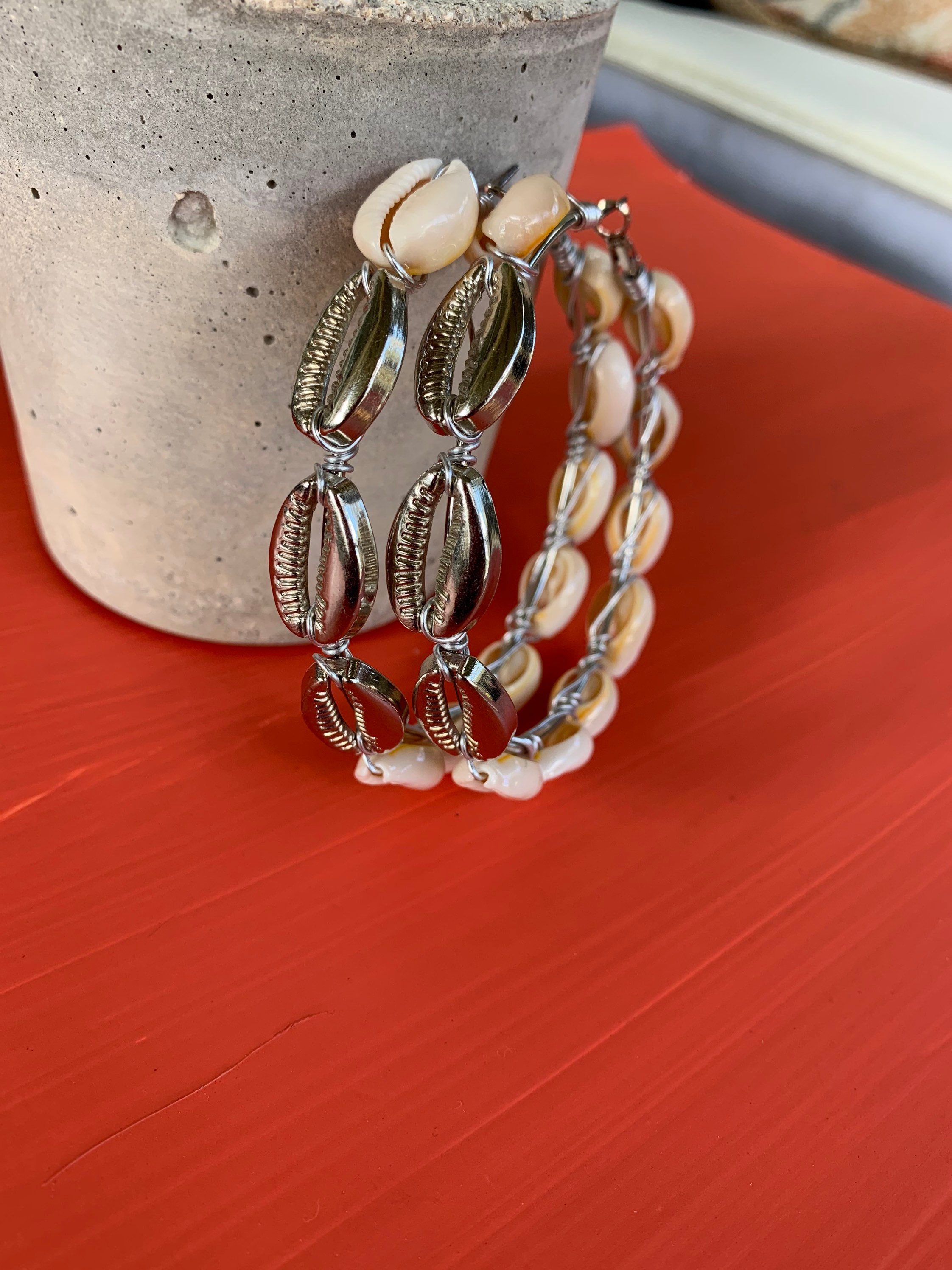 Cowrie Shell Jewelry Cowrie Shell Earrings Bohemean Jewelry Etsy
