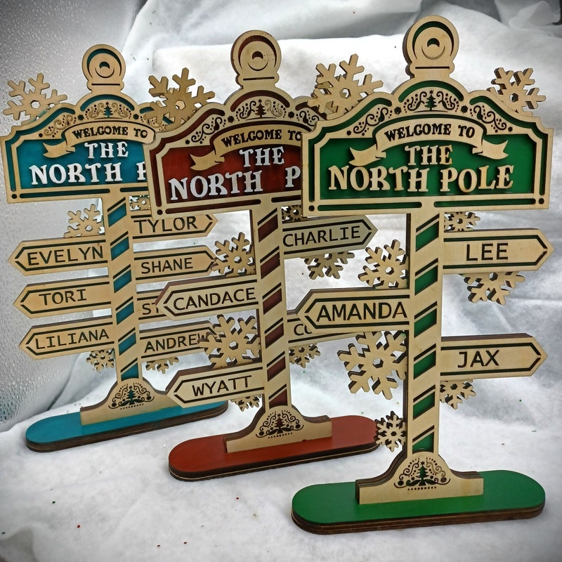 North Pole Sign - Etsy