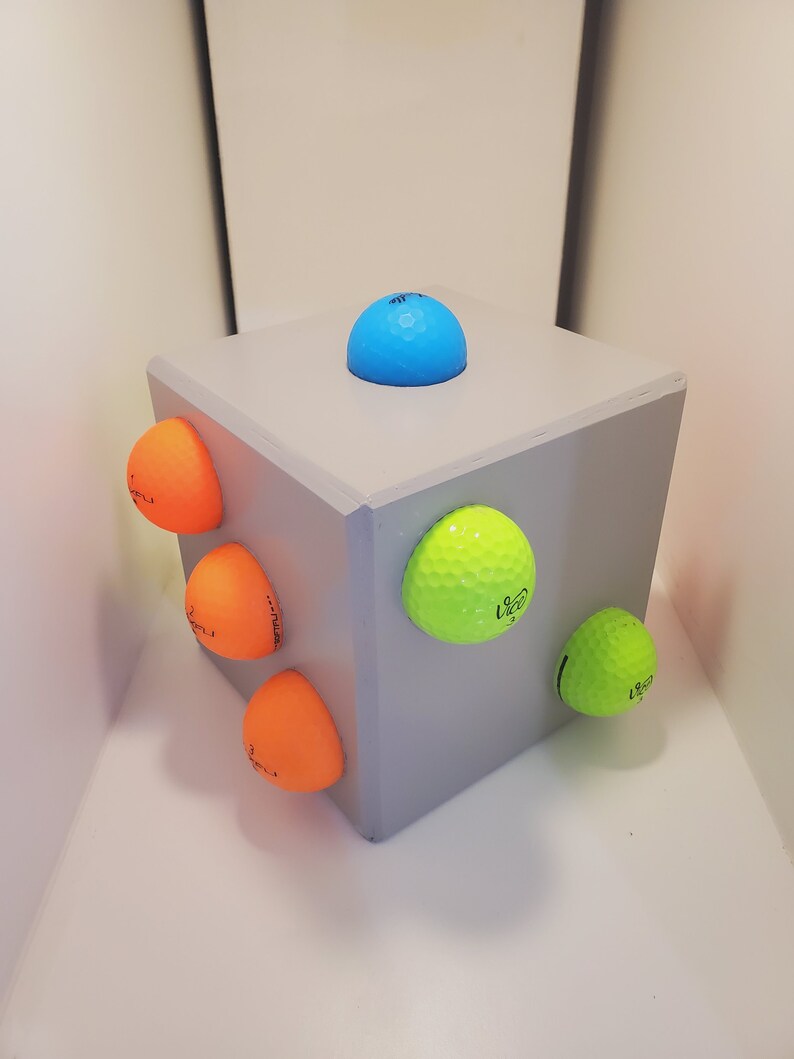 3d Art Golf Cube Dice in Grey Unique 3d Art Golf 3 Decorative Modern ...