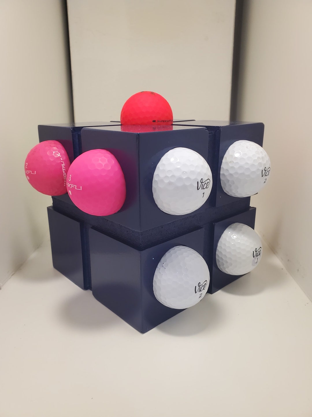 Art 3d Golf Cube Dice in Blue Unique 3d Art Golf 3 Decorative Modern ...