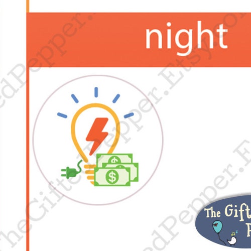 Electricity Bill Stickers printable. for Erin Condren - Etsy