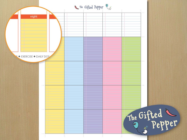 Planner Decoration Stickers With Lined Note Paper printable. | Etsy