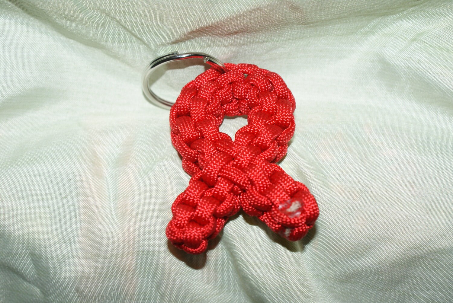Red Awareness Ribbon Keychain, Heart Disease, aids/hiv, dui Awareness ...