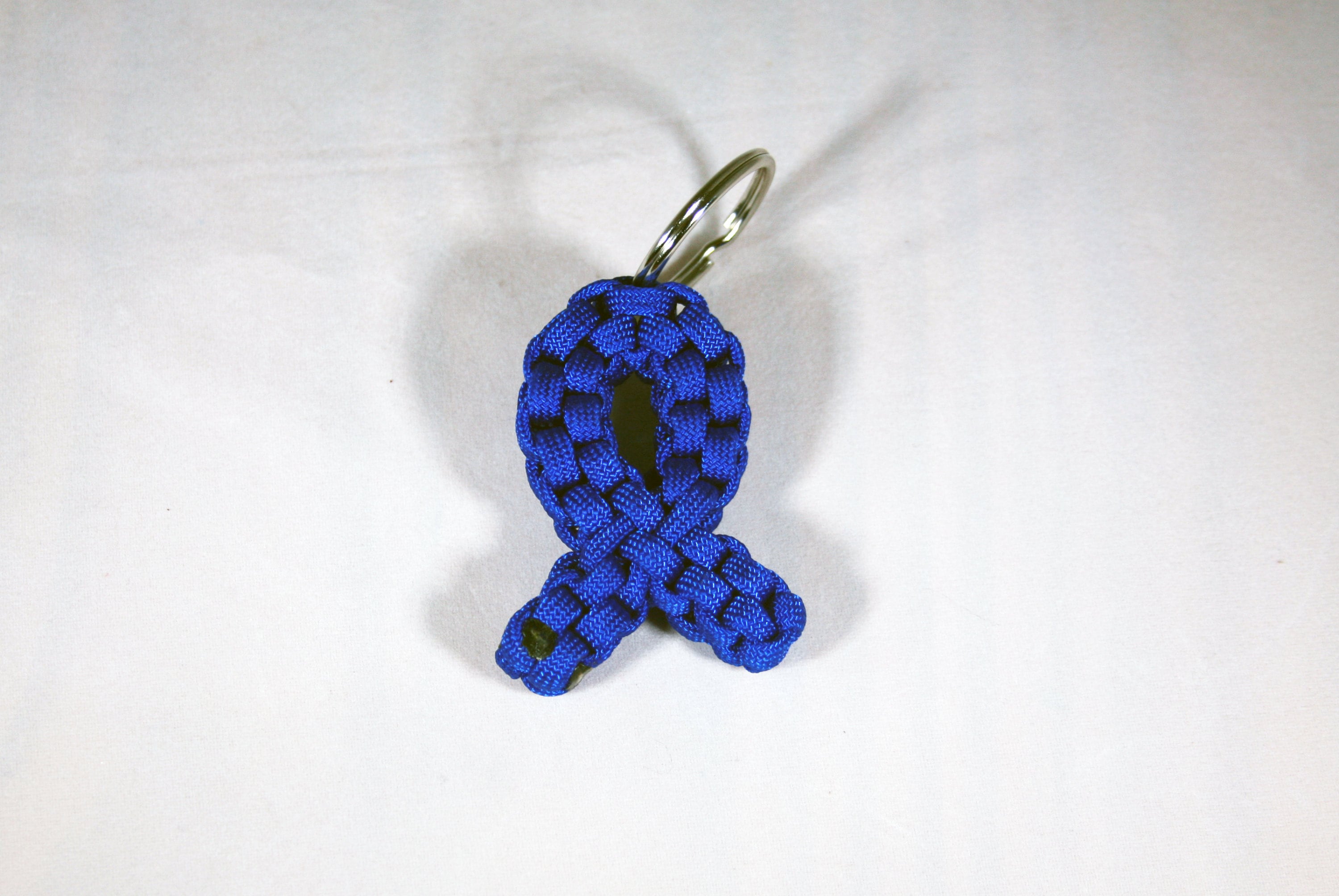 Blue Awareness Ribbon Keychain, Peace, Colon Cancer, Addiction Recovery ...