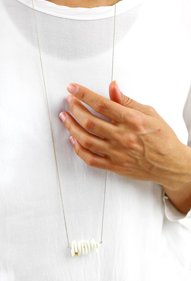 Porcelain Minimalist Jewelry. Ceramic Contemporary Dainty Gold - Etsy