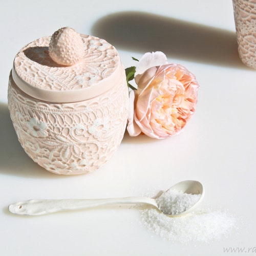 Handmade Ceramic Sugar Basin. Porcelain Dainty Sugar Bowl. | Etsy