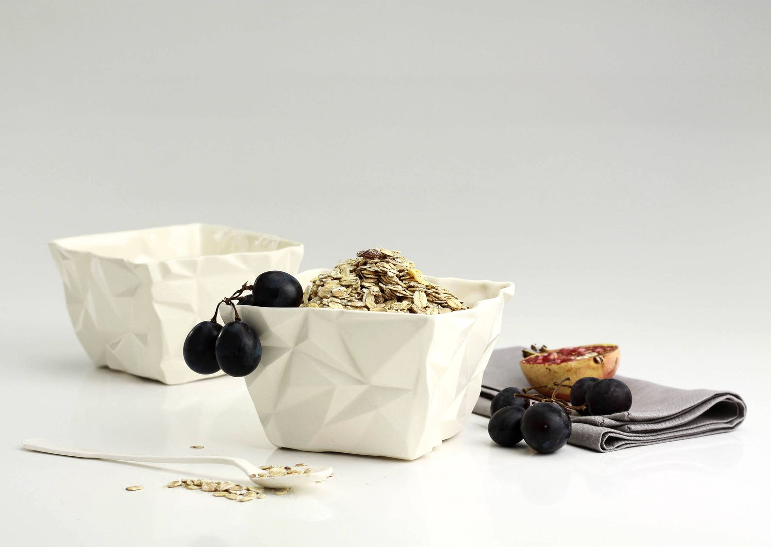 Origami Ceramic Bowl. Minimalist Porcelain Bowl. Simple - Etsy