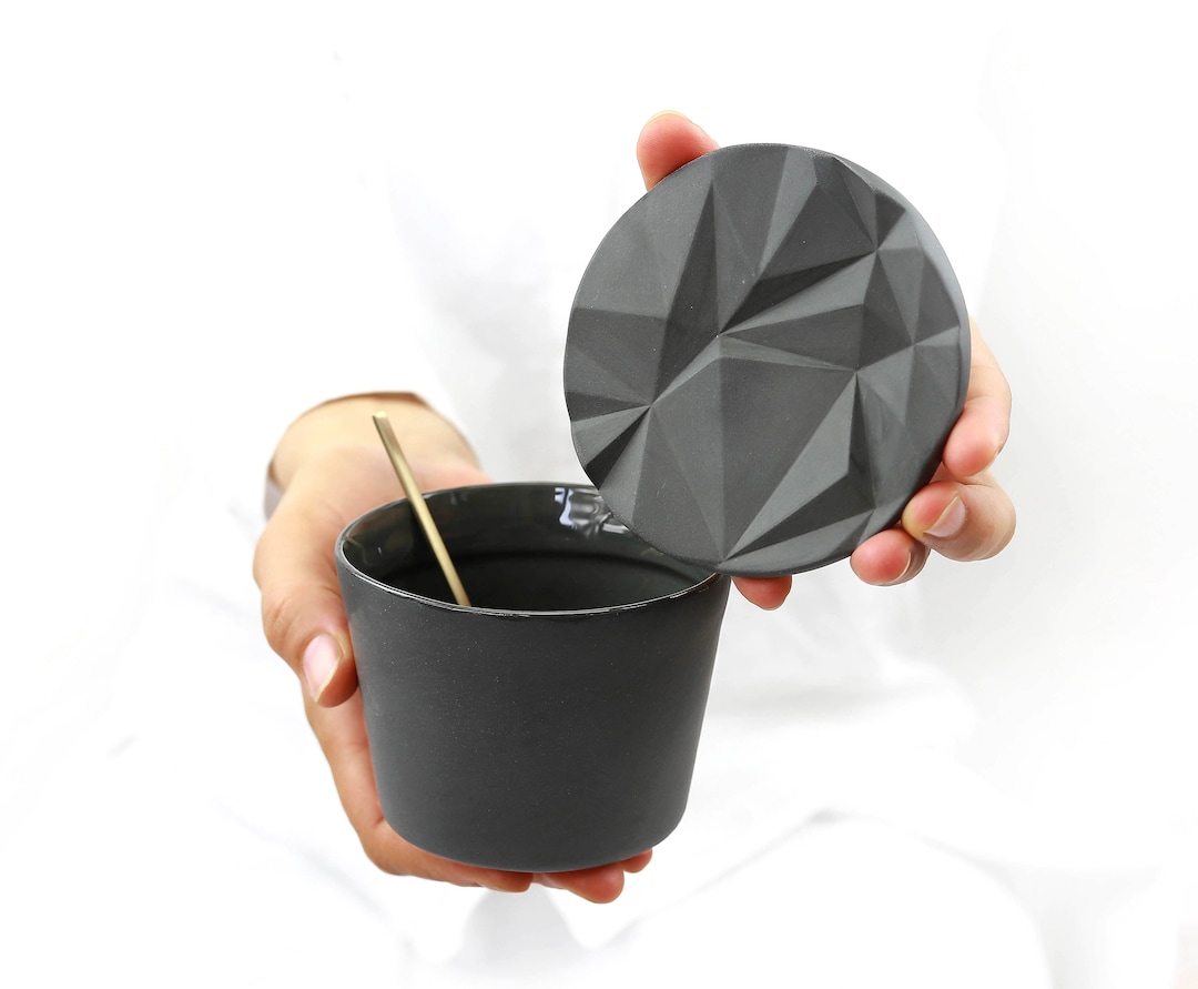 Handmade Origami Sugar Bowl. Porcelain Contemporary Minimalist Sugar ...