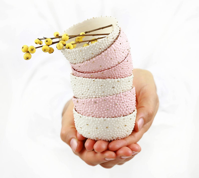 Tiny Pink Porcelain Engagement Ring Dish.handmade Ceramic | Etsy