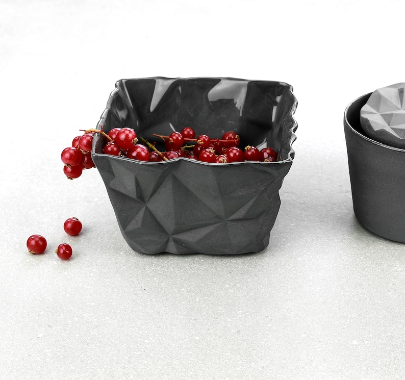 Origami Ceramic Bowl.minimalist Porcelain Bowl. Simple - Etsy