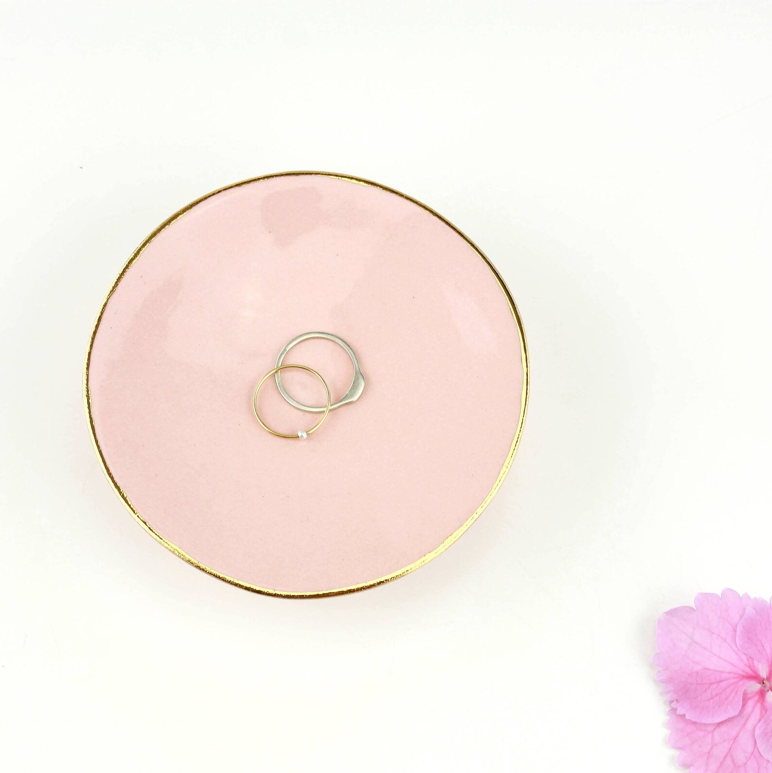 Pink Porcelain Engagement Ring Dish. Handmade Ceramic | Etsy