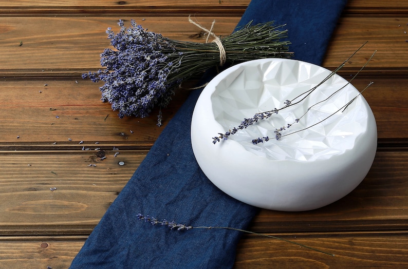 Origami Ceramic Bowl. Minimalist Porcelain Bowl. Simple | Etsy