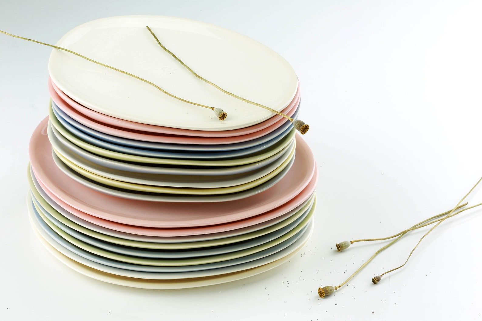 Porcelain Dinnerware. Unique Pottery Plate. Handmade Ceramic Dainty ...