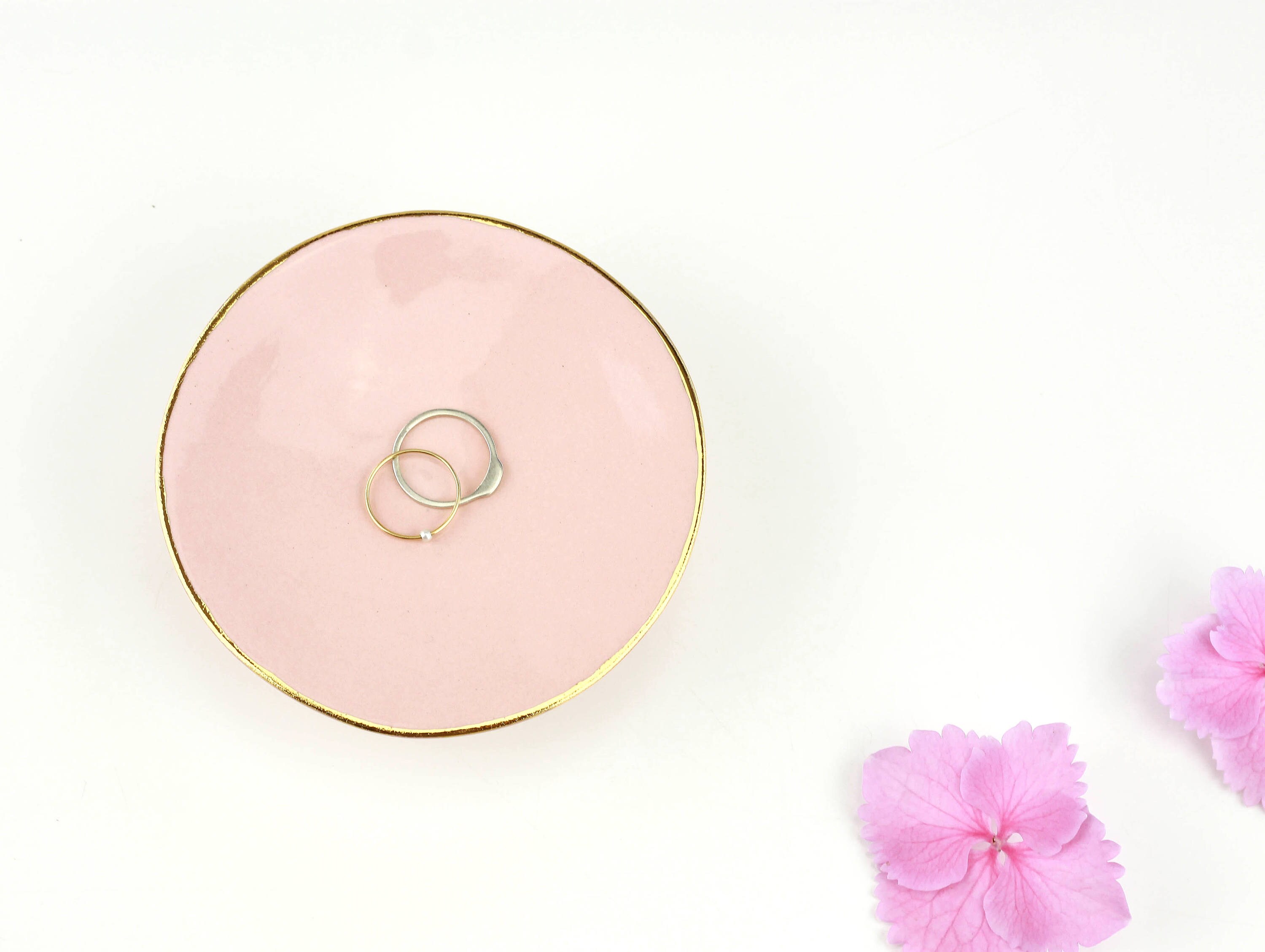 Pink Porcelain Engagement Ring Dish. Handmade Ceramic | Etsy