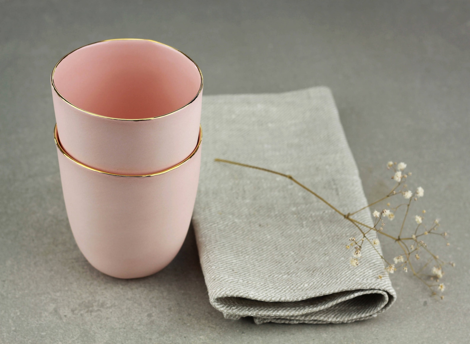 Pink Tumblerceramic Coffee Cupporcelain Cupceramic - Etsy