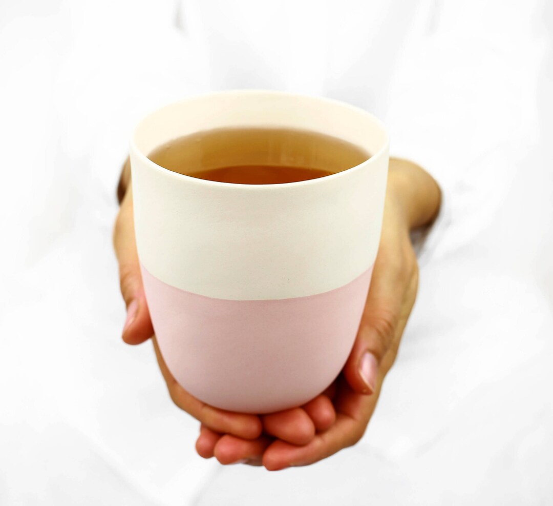 Pink Tumbler, Ceramic Coffee Cup, Porcelain Mug,ceramic Tumbler,ceramic ...