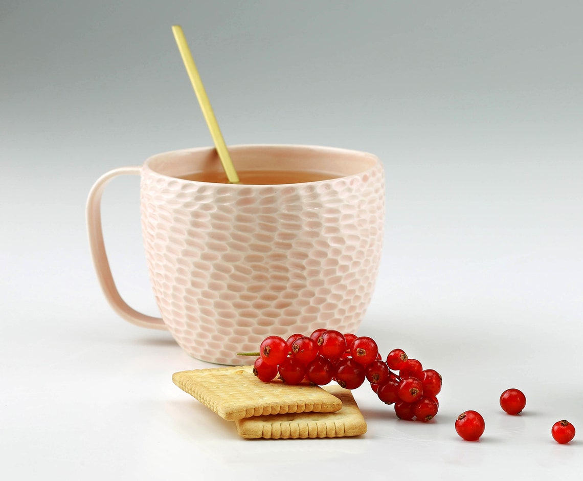 Handmade Coffee Mug. Ceramic Tea Pink Cup. Porcelain Coffee | Etsy