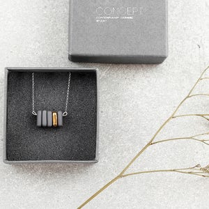 Minimalist Geometrical Abstract Jewel. Ceramic Thin Necklace. Porcelain ...