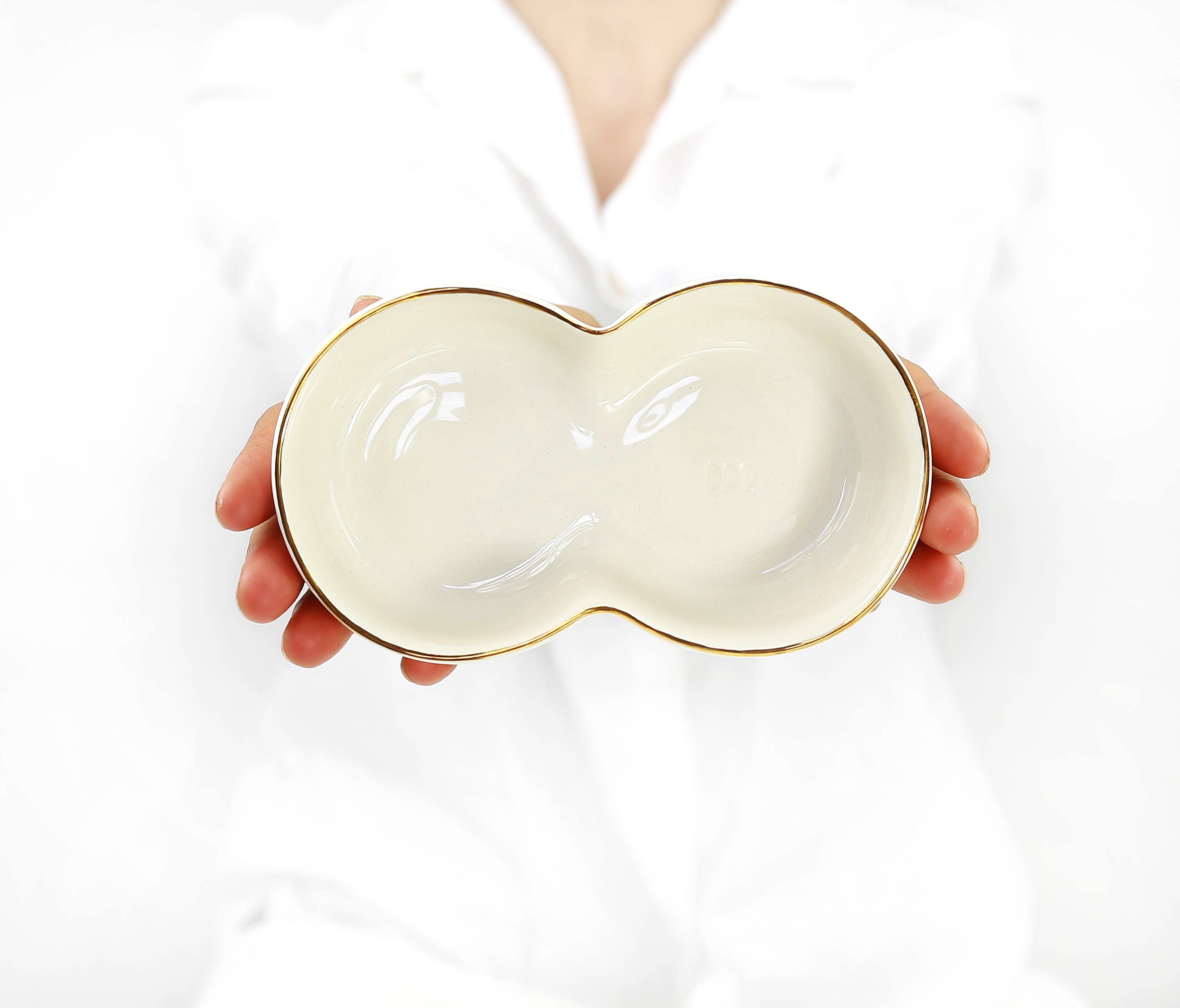Porcelain Minimalist Bowl.handmade Ceramic Bowl.delicate Serving ...