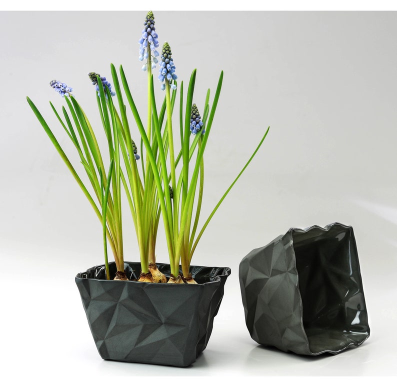 Ceramic Origami Planter. Geometric Porcelain Planter. Minimalist ...