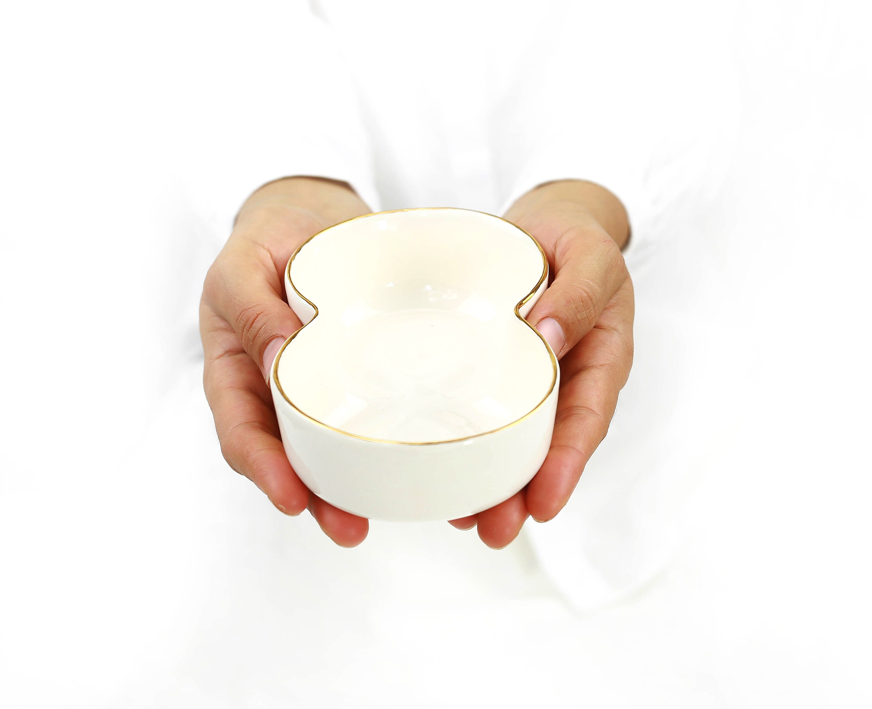 Porcelain Minimalist Bowl.handmade Ceramic Bowl.delicate Serving ...