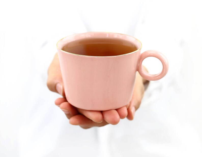 Handmade Ceramic Coffee Mug. Porcelain Tea Cup. Minimalist | Etsy