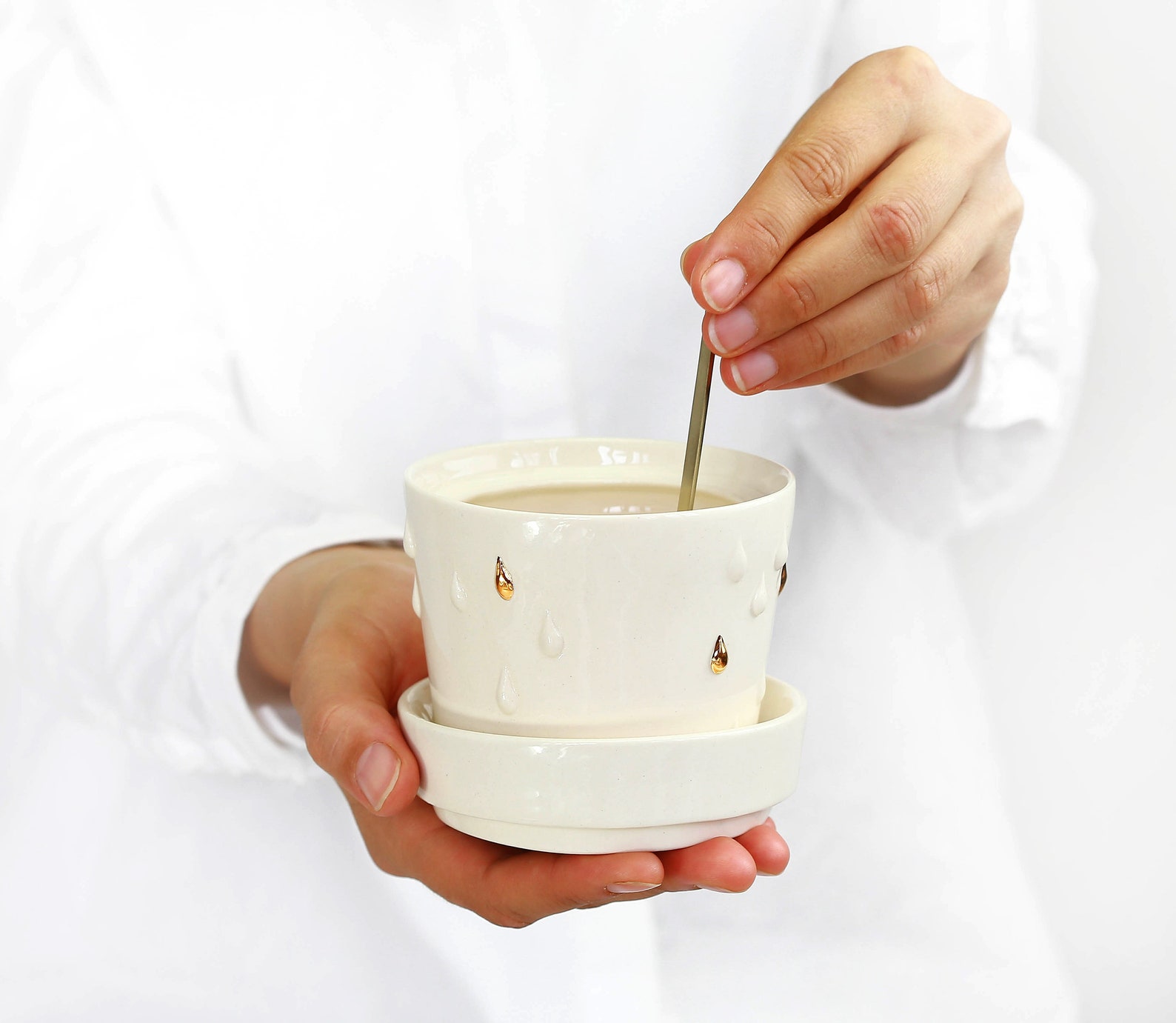 Handmade Ceramic Sugar Basin. Porcelain Dainty Sugar Bowl. Modern Jar ...
