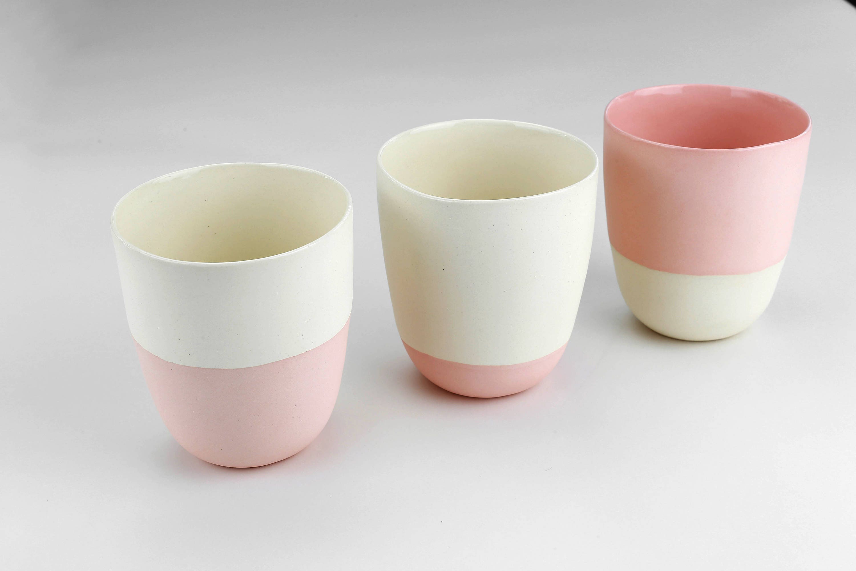 Pink Tumbler, Ceramic Coffee Cup, Porcelain Mug,ceramic Tumbler,ceramic ...