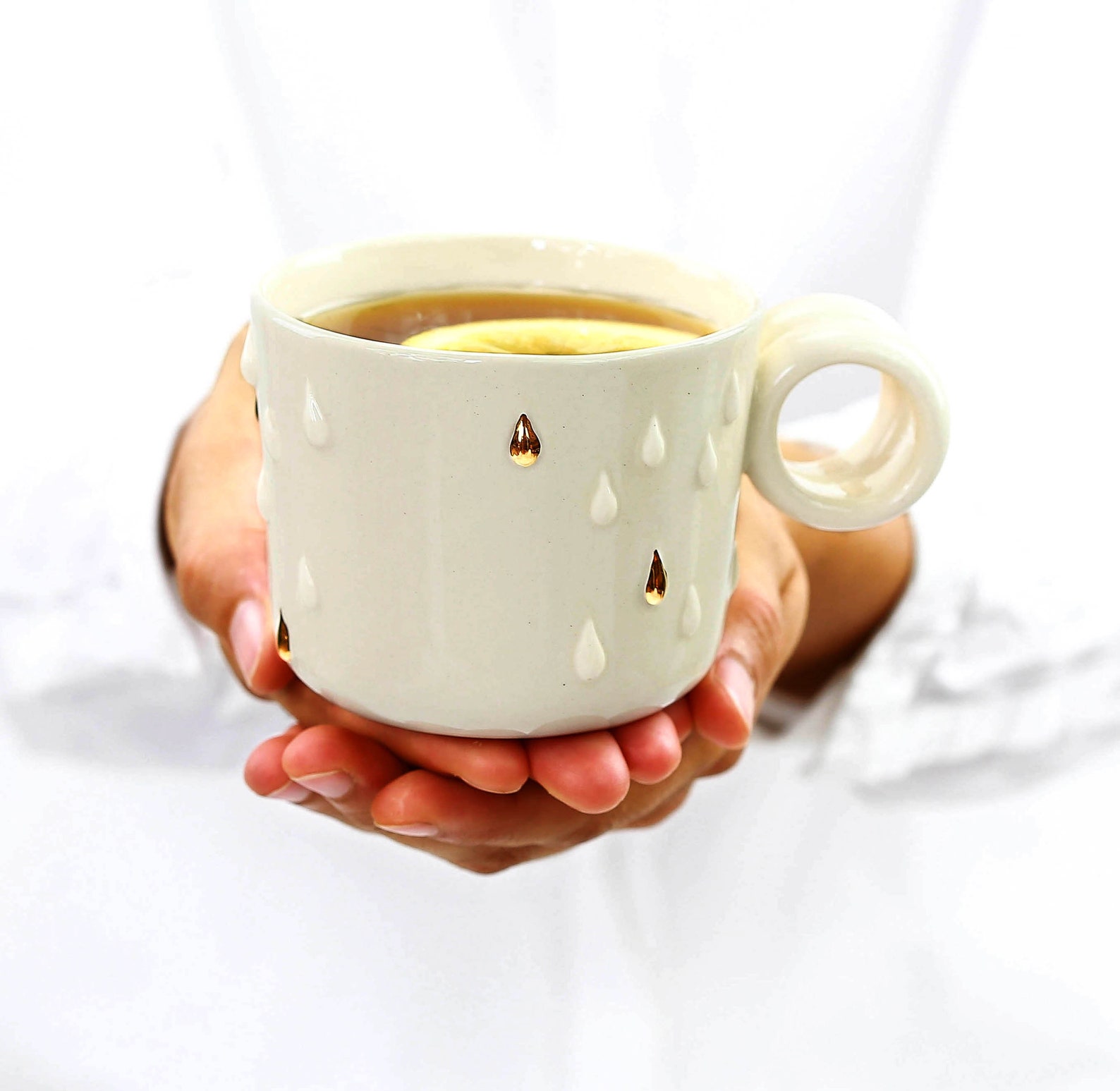 Handmade Ceramic Coffee Mug.porcelain Tea Mug. Raining Relief - Etsy UK