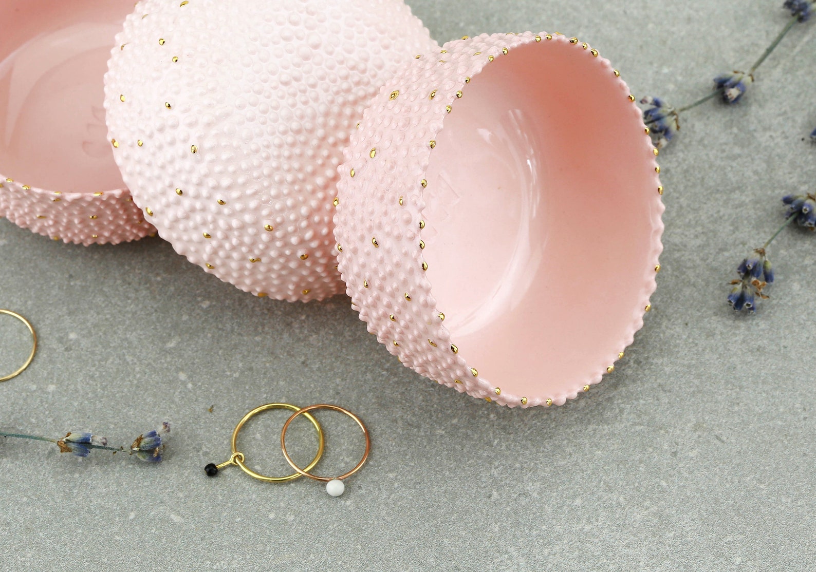 Tiny Pink Porcelain Engagement Ring Dish.handmade Ceramic | Etsy