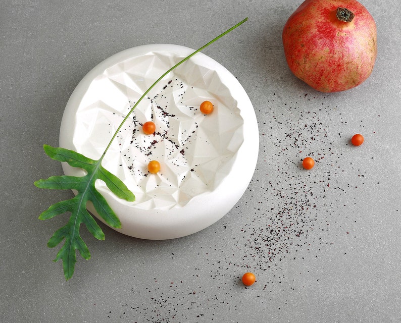 Origami Ceramic Bowl. Minimalist Porcelain Bowl. Simple | Etsy