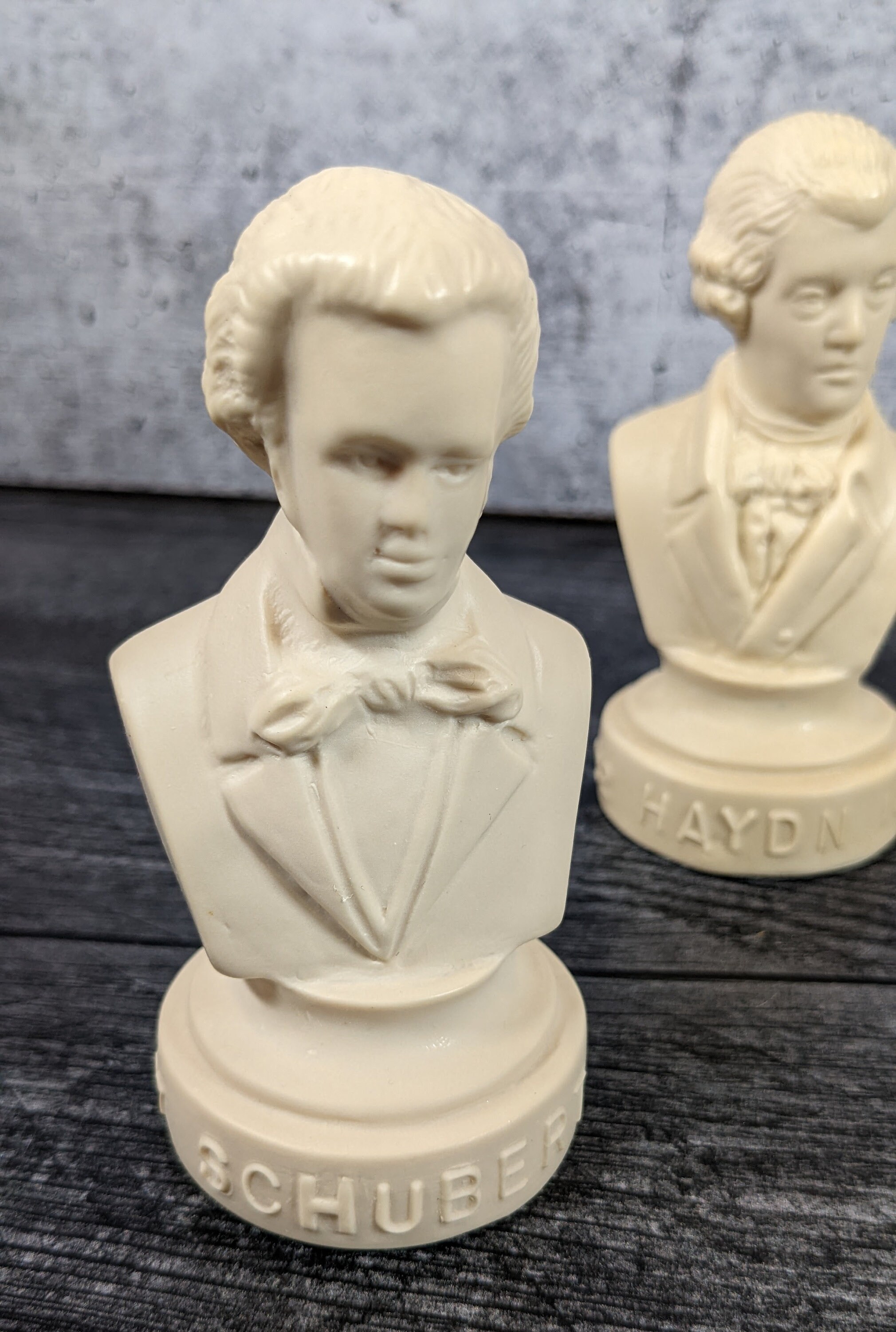 Vintage Halbe Composter Statuettes Schubert or Haydn Busts - Etsy