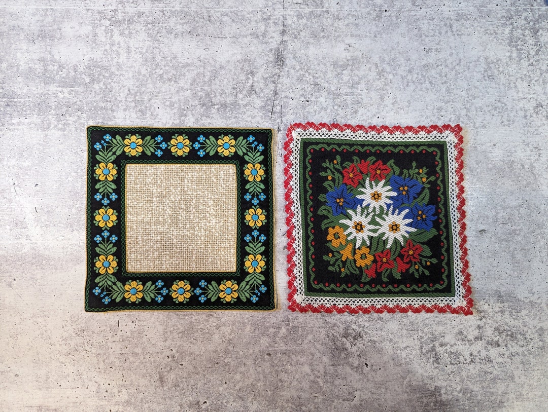 Vintage Cloth Coasters, Table Linens, Protectors, Your Choice Floral ...