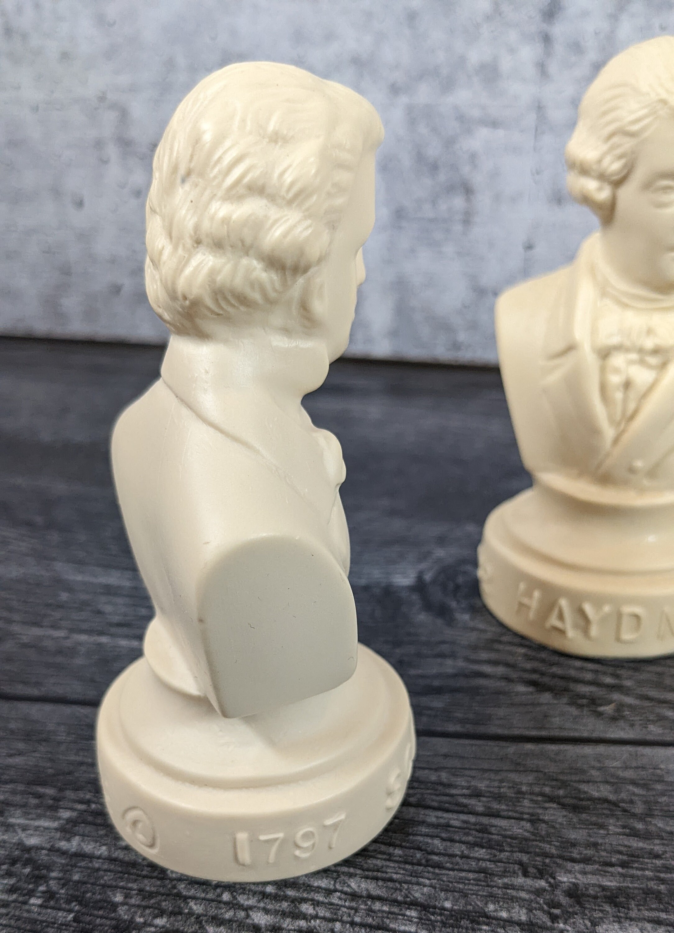 Vintage Halbe Composter Statuettes Schubert or Haydn Busts | Etsy