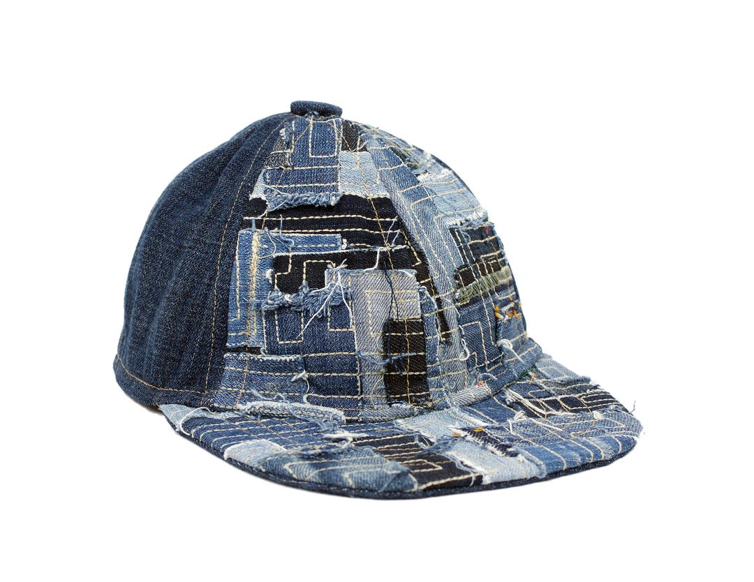 Baseball Cap Upcycled Denim Patch - Etsy