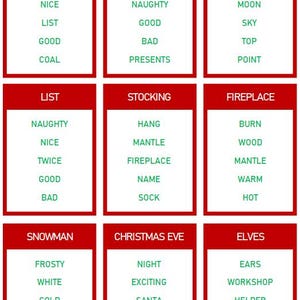 Printable PDF Holiday Party Christmas Taboo Card Game - Etsy
