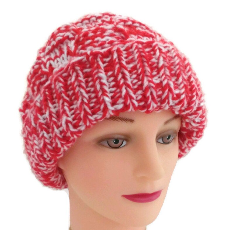 Red Hat White Hat Winter Hat Colorful Hat Red and White - Etsy
