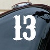 Custom Made Motorcycle Tank Number Decal Sticker Cafe Racer Choose ...
