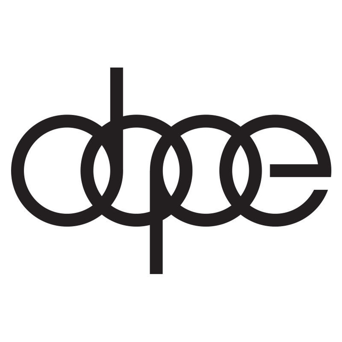 6.5 DOPE Emblem Vinyl Decal Stickers Audi Style A4 A5 A6 - Etsy