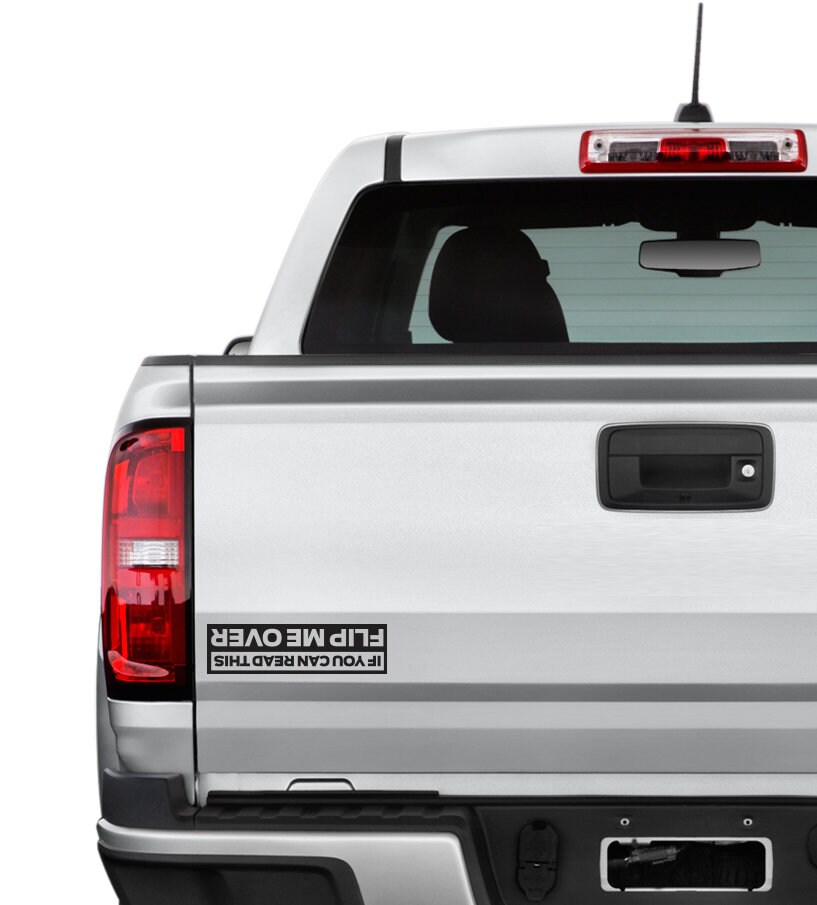 9 If You Can Read This Flip Me Over Funny Vinyl Bumper | Etsy Canada